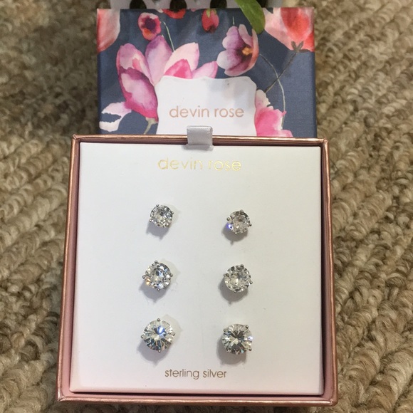 devin rose | Jewelry | Devin Rose Ladies Sterling Silver Earrings Set ...